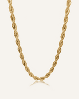 Fiona Necklace | 18k Gold Rope Chain Statement Piece – Viea Jewelry